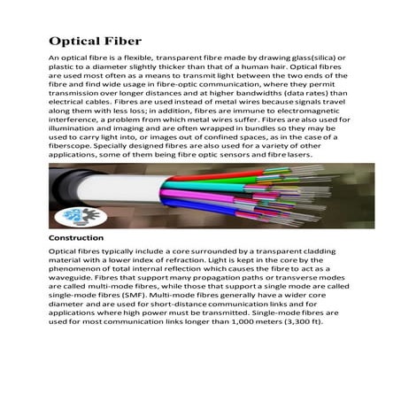 OPTICAL FIBER | PDF