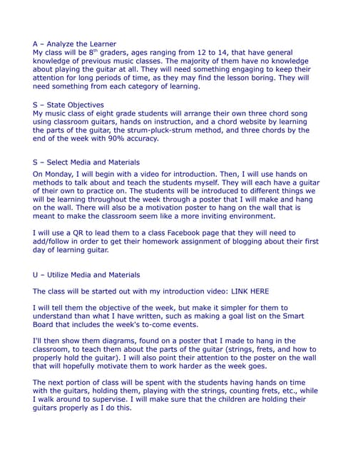 Monday lesson plan | PDF