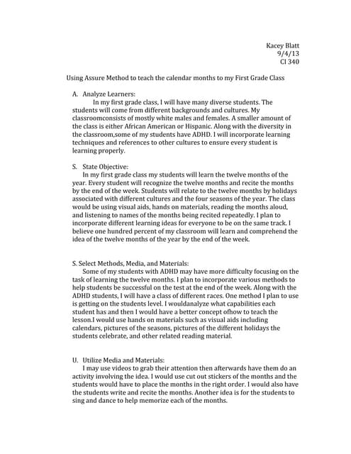 Kayla Napier's CI 350 assure assignment | PDF