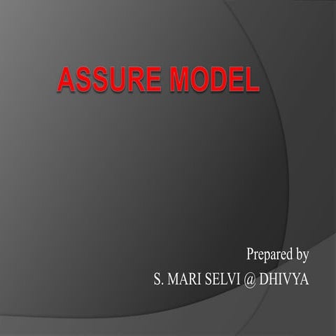 Assure Model Ict In Teaching Pptx