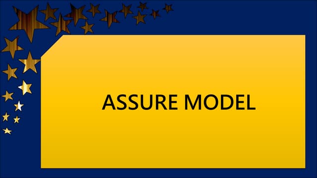 The ASSURE Model | PPTX