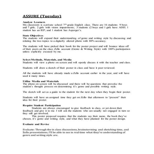 Assure Tuesday | PDF