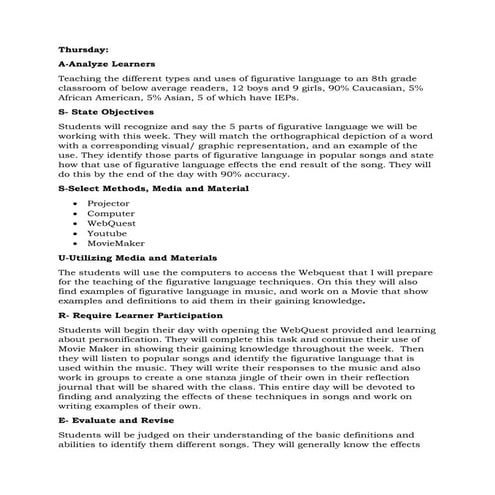 Unit plan friday | DOCX