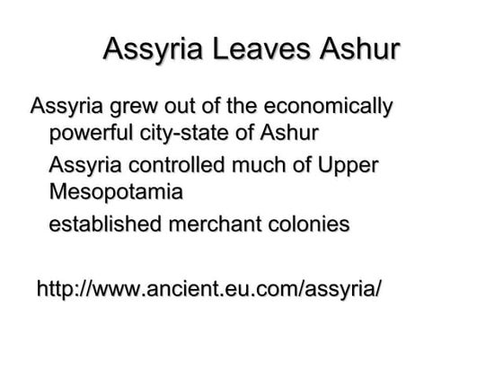 Old assyrian empire | PPT