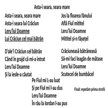 Asta_i seara_seara mare colinda ortodoxa | PPT