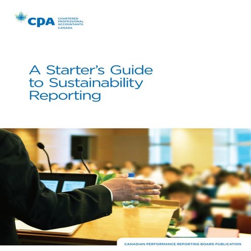 A Starters Guide to Sustainability Reporting | PDF
