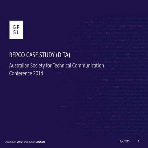 ASTC Conference 2014 - Repco Case Study | PPT