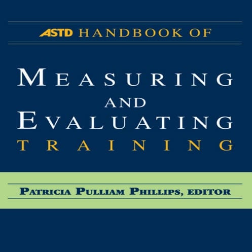 Astd handbook for measuring and evaluating training | PDF