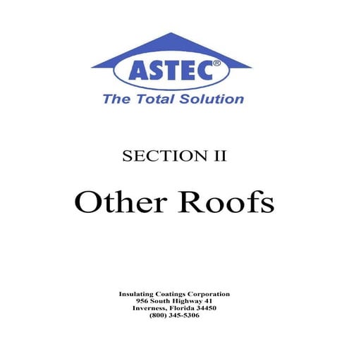 Astec Various Roof Projects | PDF