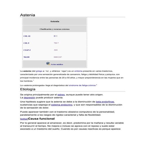 Astenia y adinamia | PPTX