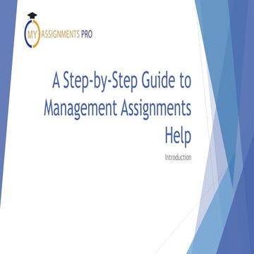 A Step By Step Guide To Management Assignments Helppdf