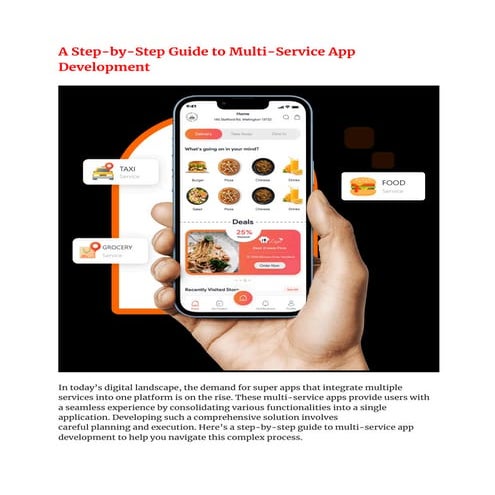 A Step-by-Step Guide to Multi-Service App Development | PDF