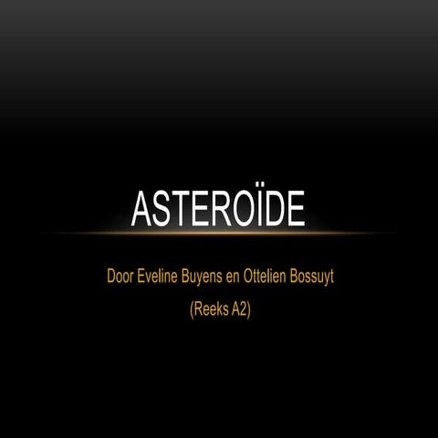 Presentation Asteroids | PPTX
