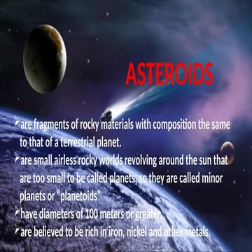 Powerpoint Presentation on Asteroid .pptx