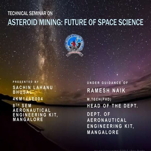 Asteroid mining | PPTX