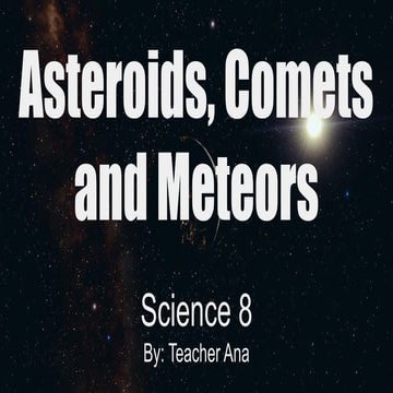 Asteroids, comets and meteors | PDF