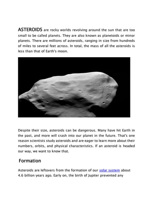 Asteroids | PPTX