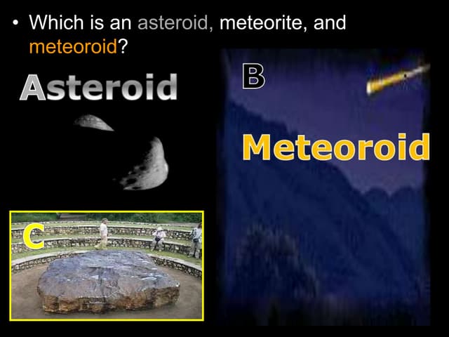 Meteor, meteoroid and meteorites | PPTX