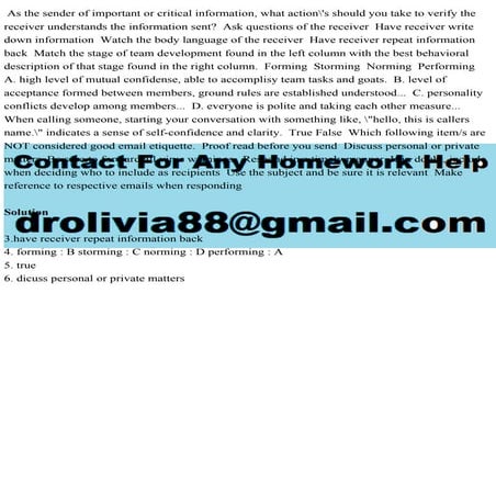 As the sender of important or critical information, what actions sh.pdf