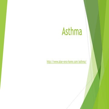 Asthma | PPTX | Lung and Respiratory Health | Diseases and Conditions