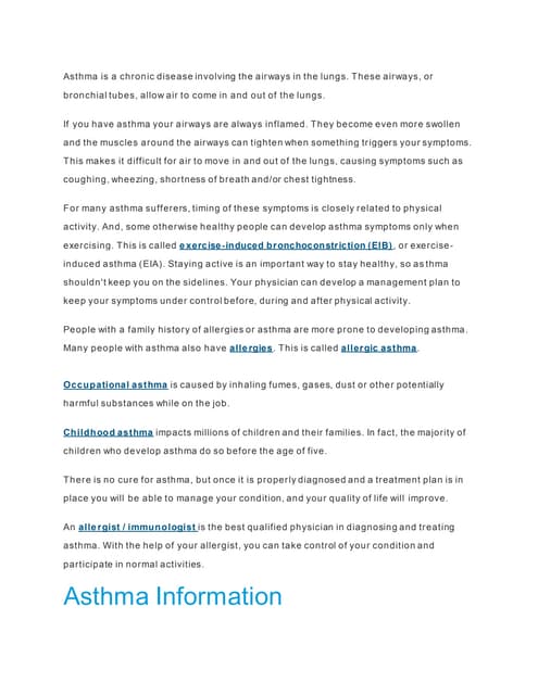 Asthma project | PPTX