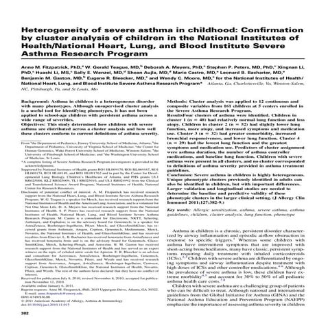 Asthma Management guidlines. | PDF