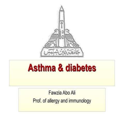 Asthma and diabetes | PPT