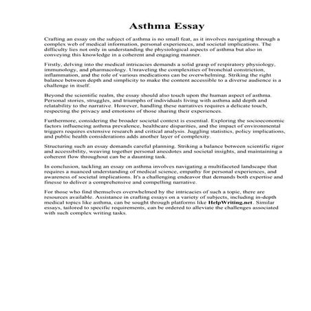 Asthma Essay.pdf
