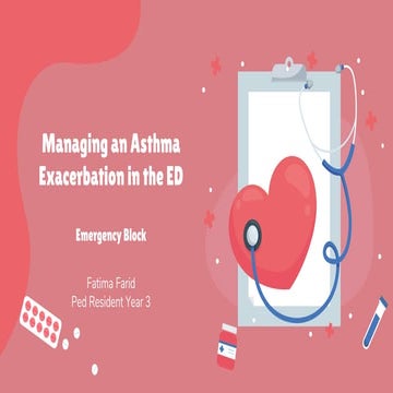 Pediatric Asthma Exacerbation Management | PPTX