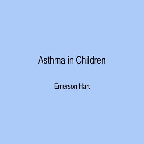 Asthma Presentation | PPT
