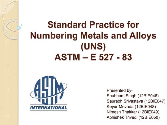 ASTM E 190(bend test) | PPTX