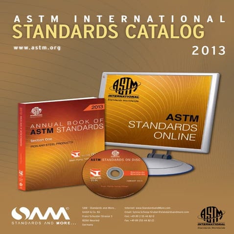 Astm catalog 2013 | PDF