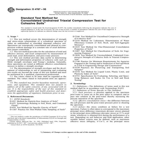 Astm d2938 unconfined compressive strength | PDF