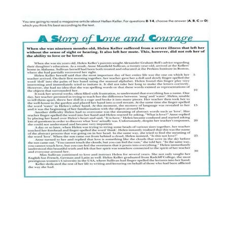 A story of love and courage (with key) | DOC