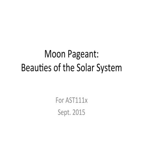Moon Pageant | PDF
