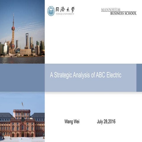 A strategic analysis of abc electric | PPT