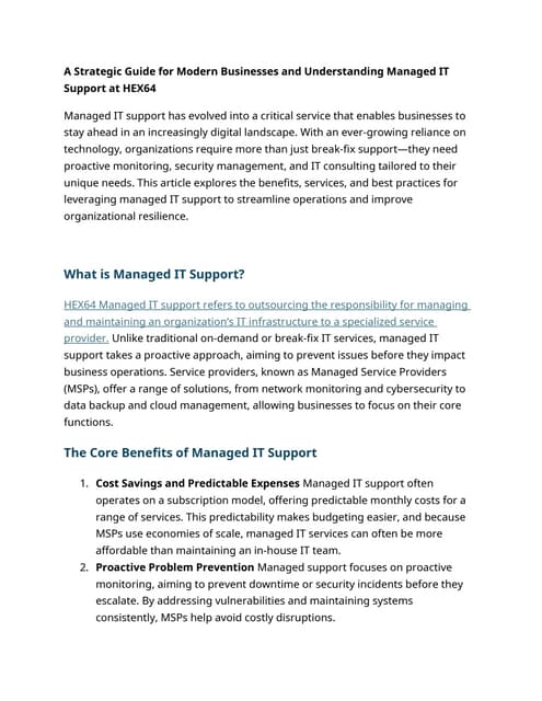 Mastering IT - A Guide to Managed Services Excellence.pdf | Cloud ...