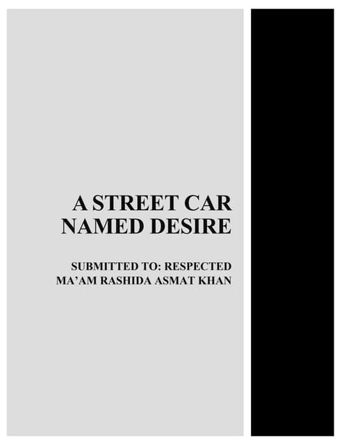 A streetcar named desire | PPT