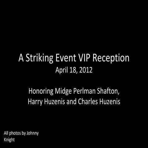 A striking event vip reception photos | PPT