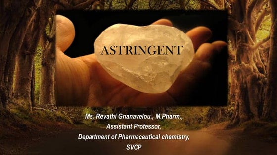 Astringents | PPT