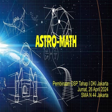 Materi astronomi matematika untu persiapan OSN | PPT