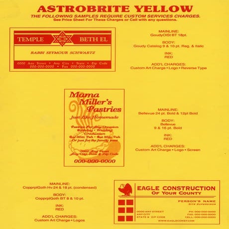 Astrobrite Yellow | PDF