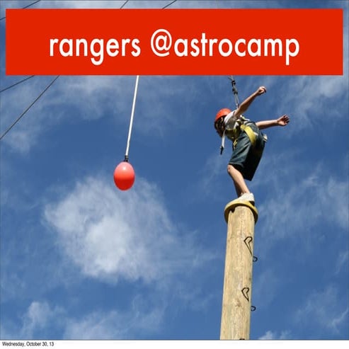 SRA Astrocamp presentation Oct 30 | PDF