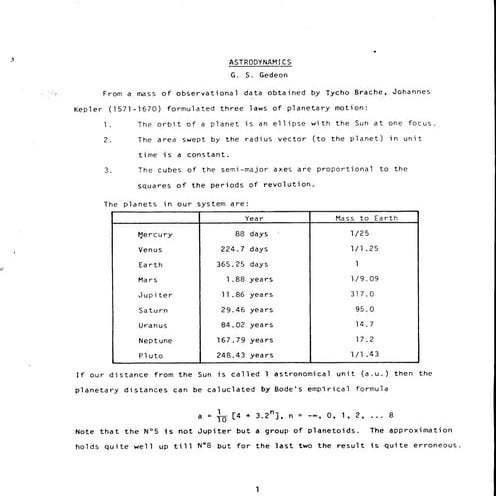 Astrodynamics | PDF