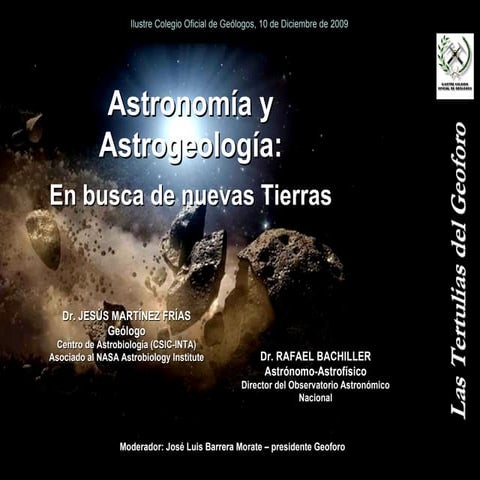 Astrogeología: En busca de nuevas Tierras | PPT