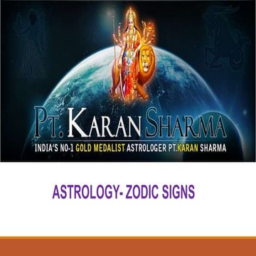 Astrology zodiac sign by karan sharma | PPTX