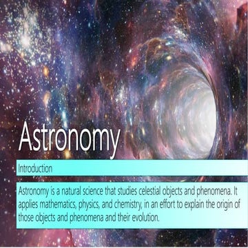 Chapter 1- Astronomy the Intorduction | PPT
