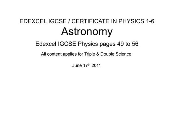 Size and Scale of the Universe | PDF | Physics | Science