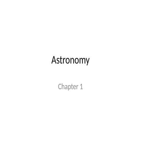 Astronomy the science of space and universe | PPT