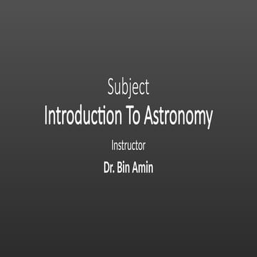 Introduction to Astronomy: Study of interstellar | PPTX